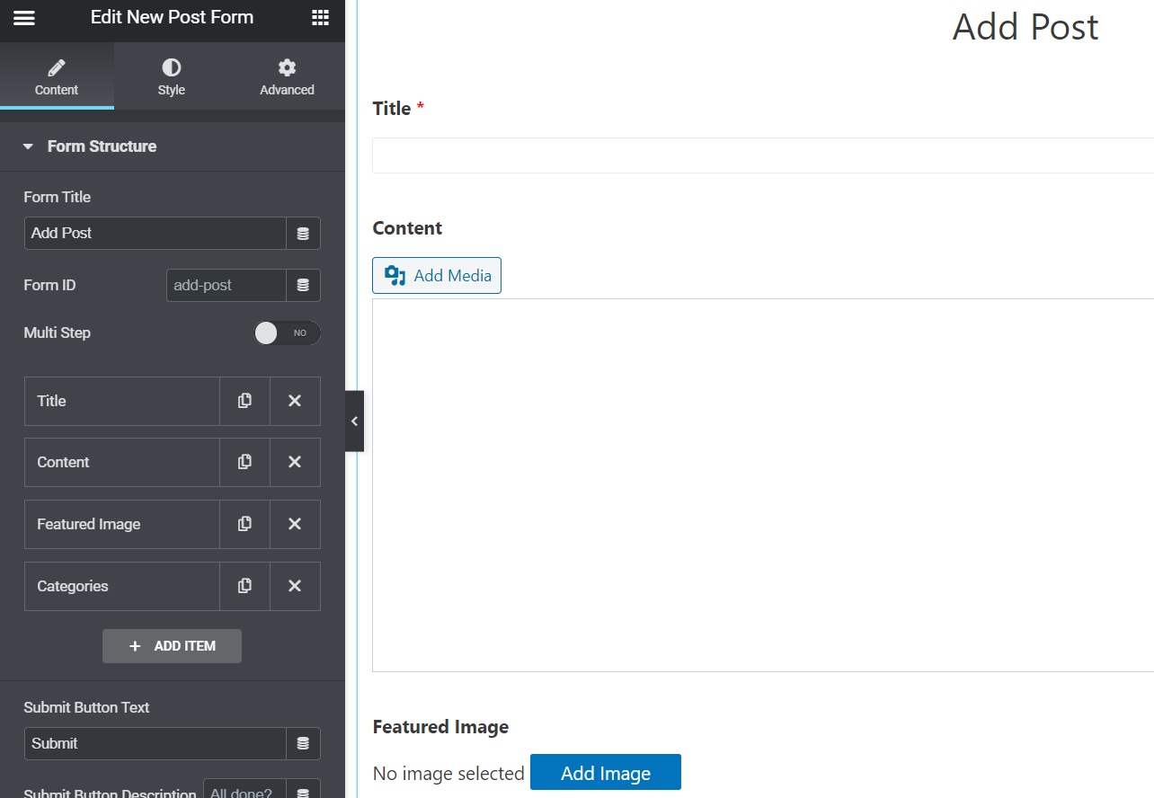 The New Post Form - DynamiApps
