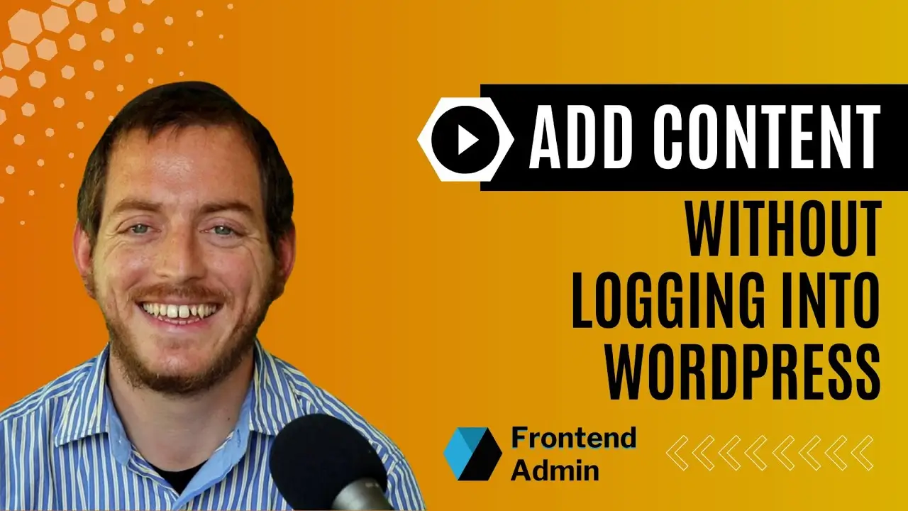 Enable Users To Add Content From The Front End Without Logging Into